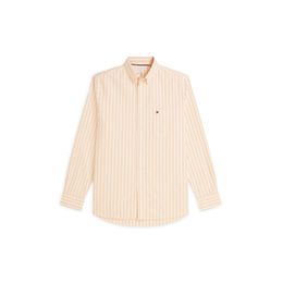 Tommy Hilfiger Button Up Shirt male size S Light orange / White