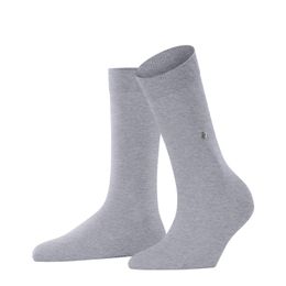 Burlington Damen Socken "Lady", Gr. 36, grau, Obermaterial: 82% Baumwolle CO. 17% Polyamid PA. 1% Elasthan EL., glatt, Socken