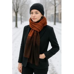 Damen Wollschal "Zugspitze", braun, Basic, Collezione Alessandro, unifarben, Polyacryl, Modet&uuml;cher, Made in Italy, in modischen Farben