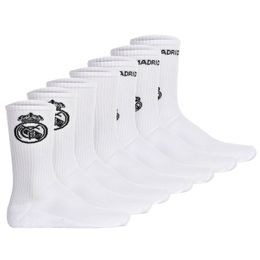 Real Madrid Sportsocken Damen Gr&ouml;&szlig;e 43/46 schwarz / wei&szlig;