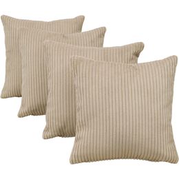 Dekokissen OTTO HOME, B:40cm H:40cm, beige, Polyester, Kinderzimmer, Dekokissen_Sitzkissen_Kissenh&uuml;llen, "Eggery", Dekokissen mit F&uuml;llung, 2er oder