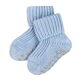 Falke M&auml;dchen Haussocken "Cotton Catspads", blau, Gr. 74, Obermaterial: 96% Baumwolle CO. 2% Elasthan EL. 2% Polyamid PA., Socken