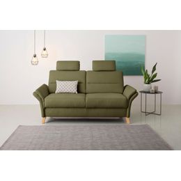 3-Sitzer OTTO HOME, B:186cm H:90cm T:89cm, gr&uuml;n, 98% Polyester 2% Polyamid, Sofas, "Westerland", Federkern-Polsterung. wahlweise mit Armlehnfunktion