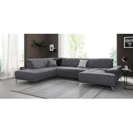 Wohnlandschaft OTTO HOME, B:334cm H:81cm T:235cm, grau, Flachgewebe Mura: (100% Polyester);Luxus-Microfaser Vintageoptik (100%