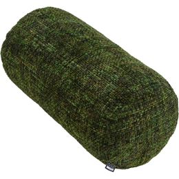Dekokissen done., B:22cm H:10cm L:50cm, gr&uuml;n, Polyester, Dekokissen_Sitzkissen_Kissenh&uuml;llen, "Twist", Geflochtene Optik