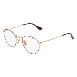 Ray-Ban RX3447V Brille Unisex | Fassung: Vollrand, Rund, Havanna Gold