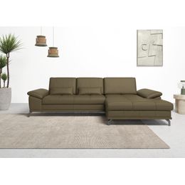 Ecksofa OTTO HOME, B:301cm H:89cm T:176cm, gr&uuml;n, Luxus-Microfaser (90% Polyester, 10% Polyamid);Samtoptik (100% Polyester), Wohnzimmer, Sofas,