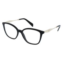 Prada PR 02ZV Brille Damen | Fassung: Vollrand, Butterfly, Schwarz