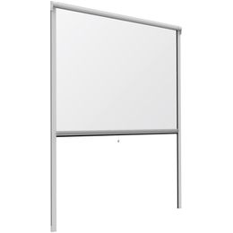 Windhager Insektenschutzrollo "Basic, Fliegengitterrollo f&uuml;r Fenster zum Bohren", 160cm, 100cm, wei&szlig;, Rollos, Moskitonetz Rollo k&uuml;rzbar, erh&auml;ltlich