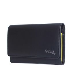 vargu Damen Geldb&ouml;rse "NUME 1", schwarz, Rindsleder, Kleinlederwaren, LGW zertifiziertes Leder