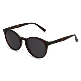 Fielmann BD 474 SUN CL | Unisex-Sonnenbrille | Fassung: Vollrand, Rund, Acetat, Havanna Gl&auml;nzend | Glasfarbe: G15