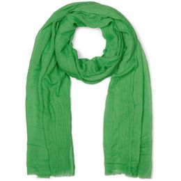 styleBREAKER Damen Schal "Leichter Schal Einfarbig", gr&uuml;n, Modisch, Obermaterial: 50% Viskose CV. 50% Baumwolle CO., Modet&uuml;cher