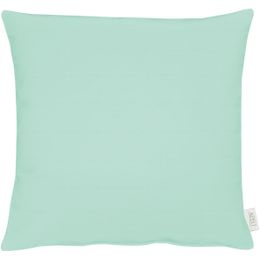 Dekokissen Apelt, B:40cm L:40cm, blau, Obermaterial: 60% Polyester, 40% Baumwolle, Dekokissen_Sitzkissen_Kissenh&uuml;llen, "4362 Rips Uni", Wasser- und