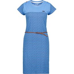 alife and kickin ALIFE & KICKIN Damen Sommerkleid, blau, Gr. XS, 60% Baumwolle, 40% Polyester, Kleider