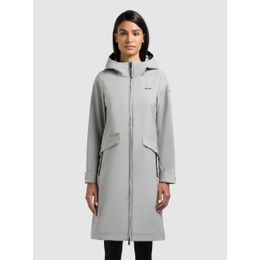 Khujo Damen Sommerjacke "FEMKE2", grau, Gr. S, leicht gl&auml;nzend, Web, 100% Polyester, Jacken
