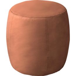 Sch&ouml;ner Wohnen Kollektion Polsterhocker, B:35cm H:40cm T:35cm, braun, SCH&Ouml;NER WOHNEN-KOLLEKTION, 100% Leder, Hocker, "Tiny", in Velours oder Echtleder, B/T/H: 35/35/40 cm