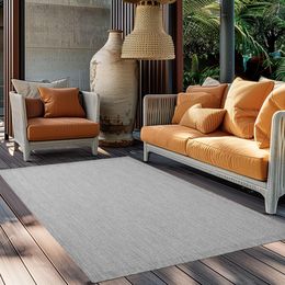 Outdoorteppich, B:120cm H:3mm L:170cm, grau, Ayyildiz Teppiche, Polypropylen, Teppiche, "GIZA 1410, auch als L&auml;ufer und Rund", L&auml;ufer, In- und
