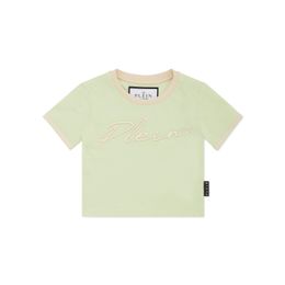 Philipp Plein Damen T-Shirt "Signature", gr&uuml;n, Gr. 8, Obermaterial: 100% Baumwolle, Shirts