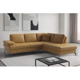 Sit & More Ecksofa SIT & MORE, B:238cm H:83cm T:202cm, braun, Wohnzimmer, Sofas, "Morris Jubi, Ottomane, Breite 238 cm", mit Armteilfunktion, wahlweise mit