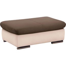 Sit & More Polsterhocker SIT & MORE, B:102cm H:43cm T:68cm, braun, 100% Polyester, Hocker, "Valantine, B: 101 cm", individuell zu kombinieren