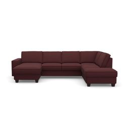Wohnlandschaft OTTO HOME, B:309cm H:81cm T:213cm, lila, Luxus-Microfaser (100% Polyester);Struktur fein (100% Polyester);Luxus-Microfaser weich (9&szlig;%