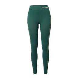 Hummel Workout Pants 'MT ZONE' female size S Lime / Fir
