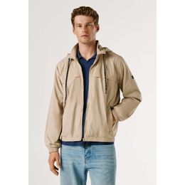 PEPE JEANS Herren Outdoorjacke "waterproof jacket SEBULON", beige, Gr. S, 100% Polyester, Jacken