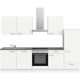 K&uuml;chenzeile Nobilia, B:300,3cm H:216,6cm T:60cm, wei&szlig;, Komplettk&uuml;chen-Sets, ""Touch I", NEU: individuell anpassbar mit gratis Profi-Beratung",