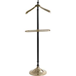 Herrendiener HAKU, B:45cm H:130cm T:32cm, schwarz, Metall, Schlafzimmer, Herrendiener, "Anzugst&auml;nder, Dressboy, Kleiderboy, Kleiderbutler, Stiller