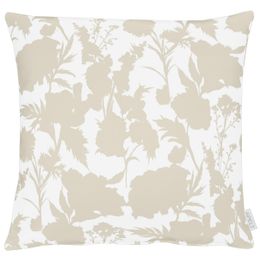 Dekokissen Apelt, B:48cm H:10cm L:48cm, beige, Obermaterial: 75% Baumwolle, 25% Polyester. F&uuml;llung: 100% Polyester,