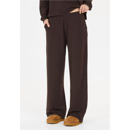ENDURANCE ATHLECIA ATHLECIA Damen Sweathose "Brenan", braun, Gr. 46, unifarben, 62% Polyester, 4% Elasthan, 34% Viskose, Hosen, im Basic-Design