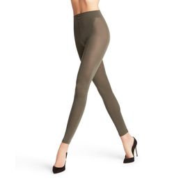 Falke Kinder Feinstrumpfleggings "Softmerino", Gr. 42, gr&uuml;n, Obermaterial: 54% Schurwolle WV. 26% Baumwolle CO. 18% Polyamid PA. 2% Elasthan EL.,