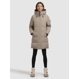 Khujo Damen Steppmantel "FALTD", beige, Gr. M, unifarben, 85% Polyester, 15% Baumwolle, M&auml;ntel