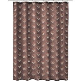 Duschvorhang Kleine Wolke, B:180cm H:200cm, braun, Polyester, Duschvorh&auml;nge, "Bow"