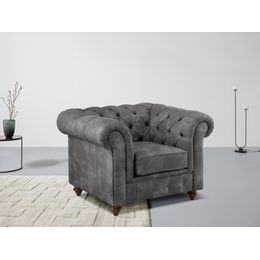 Sessel OTTO HOME, B:105cm H:74cm T:89cm, grau, Luxus-Microfaser (94% Polyester, 5% Nylon, 1% Spandex);Luxus-Microfaser Snake (100%