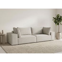 Big-Sofa TRENDS BY HG, B:312cm H:83cm T:103cm, grau, 92% Polyester;8% Nylon, Sofas, "Conor XXL, B: 312cm, Liegefl&auml;che: 138x 238cm, in Cord und