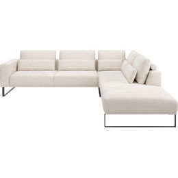 Ecksofa Musterring, B:308cm H:88cm T:290cm, beige, 94% Polyester, 6% Nylon, Wohnzimmer, Sofas, "JUSTB PM100, stilvoller Lounge-Komfort von