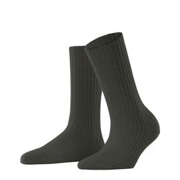Falke Damen Socken "Cosy Wool Boot", Gr. 35, gr&uuml;n, Obermaterial: 31% Wolle WO. 27% Viskose CV. 24% Polyamid PA. 18% Kaschmir WS., Socken