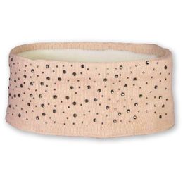 styleBREAKER Damen Stirnband "Feinstrick Stirnband mit Strass", rosa, Modisch, Obermaterial: 100% Viskose CV., M&uuml;tzen