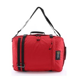 Sportrucksack "Hybrid", National Geographic, rot, Kunstfaser, Rucks&auml;cke, mit verstaubaren Tr&auml;gern