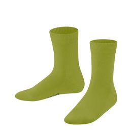 Falke Damen Socken "Family", Gr. 35, gr&uuml;n, Obermaterial: 92% Baumwolle CO. 7% Polyamid PA. 1% Elasthan EL., glatt, Socken