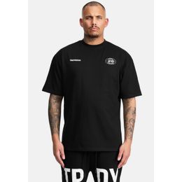 Trueprodigy Herren Oversize-Shirt "Channing Logo Print Oversized Rundhals", schwarz, Gr. M, Obermaterial: 100% Baumwolle CO., Shirts
