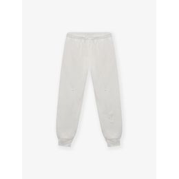 BARRYAN Pants 'Embroidered shell sweatpants' female size 36/38 natural white
