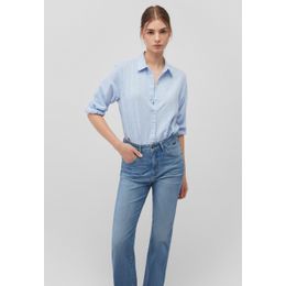 Mavi Damen Hemdbluse "WOVEN SHIRT", blau, Gr. XL, Samtoptik, 100% Baumwolle, Blusen, Print Bluse