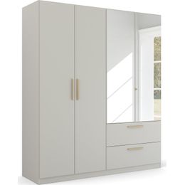 Kleiderschrank Rauch, B:181cm H:210cm T:54cm, grau, Holzwerkstoff, Kinderzimmer, Schr&auml;nke, "Dreht&uuml;renschrank Schrank Garderobe Ankleide SKANDI BY
