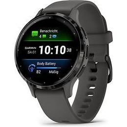 Garmin Venu 3S 41 mm schiefergrau am Silikonarmband kieselgrau [Wi-Fi]