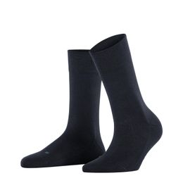 Falke Damen Socken "Sensitive New York", Gr. 35, blau, Obermaterial: 40% Lyocell CLY. 40% Polyester PES. 19% Polyamid PA. 1% Elasthan EL., glatt,