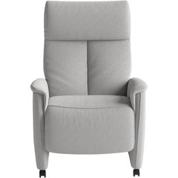 Sit & More TV-Sessel SIT & MORE, B:76cm H:110cm T:84cm, grau, 98% Polyester, 2% Polyamid, Sessel, "Cremona Comfort", wahlweise manuell oder elektrischer