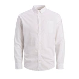 Jack & Jones Plus Jack & Jones Plus Button Up Shirt 'Oxford' male size 5XL White