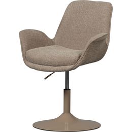 Esszimmerstuhl Woood, B:70cm H:90cm T:66cm, beige, Polyester, St&uuml;hle, "Marten mit Nova-Gewebtem Bezug h&ouml;henverstellbar, B 70 x T 66 x H 90 cm",